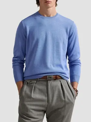 Polo Ralph Lauren Cotton Knit Sweater - Fall Blue