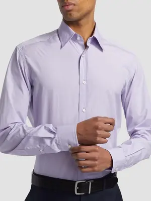 Ralph Lauren Purple Label Solid Cotton Shirt