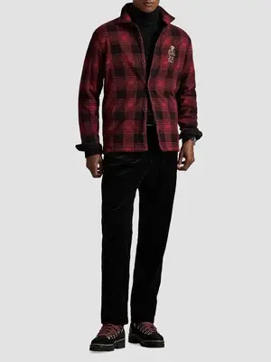 Polo Ralph Lauren Polo Bear Plaid Fleece Shirt Jacket