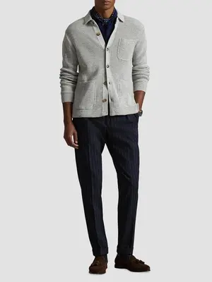 Polo Ralph Lauren Rib-knit Cotton Pocket Cardigan