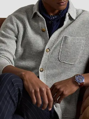 Polo Ralph Lauren Rib-knit Cotton Pocket Cardigan