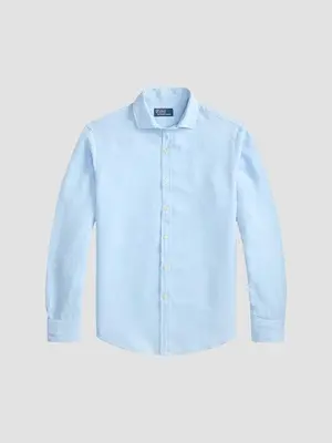 Polo Ralph Lauren Linen Button-front Shirt - Office Blue