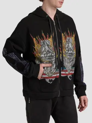 WHO DECIDES WAR Engulfed Memories Full-zip Hoodie