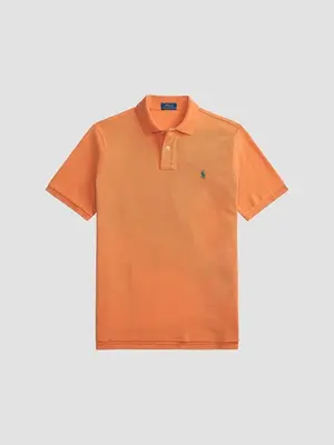 Polo Ralph Lauren Logo Cotton Mesh Polo - Kona Orange