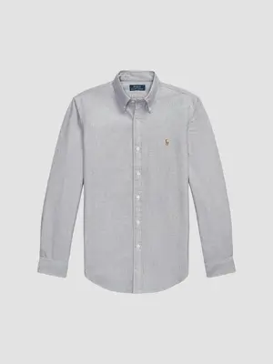 Polo Ralph Lauren Custom-fit Gingham Cotton Oxford Shirt - Navy