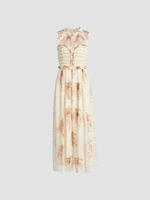 Ulla Johnson Kasia Printed Silk Chiffon Midi-dress