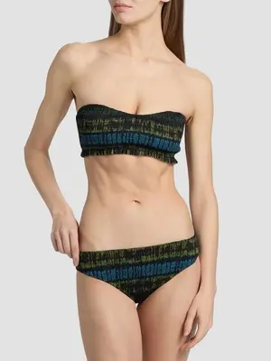 Ulla Johnson Marseille Smocked Bikini Top - Lagoon