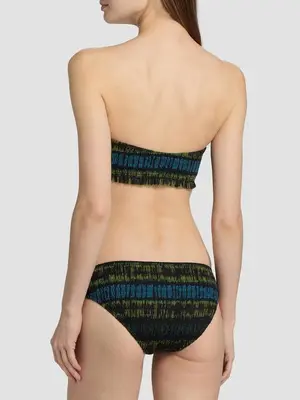 Ulla Johnson Marseille Smocked Bikini Top - Lagoon