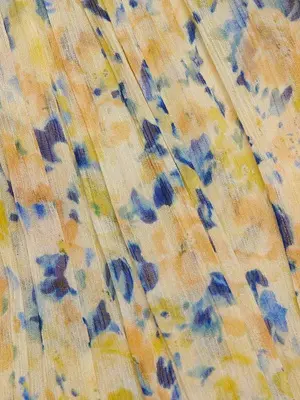 Ulla Johnson Leandra Printed Silk Blouse - Daffodil