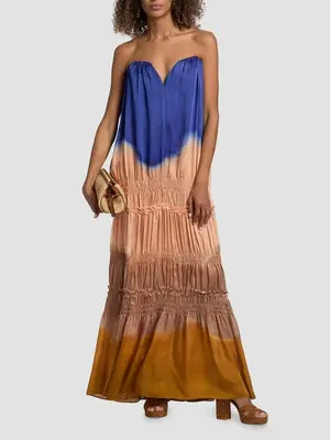 Ulla Johnson Veil Silk Strapless Gown