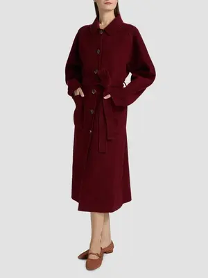 Ulla Johnson Lisbeth Wool-cashmere Coat - Claret