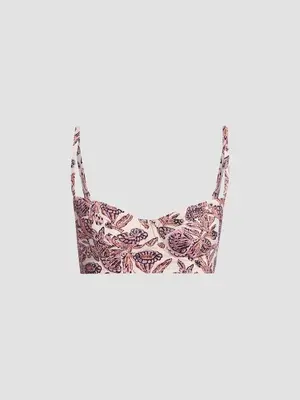 Ulla Johnson Zahara Bikini Top - Limestone