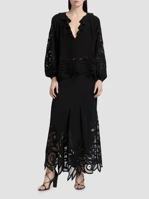 Ulla Johnson Adonis Silk Puff-sleeve Blouse - Noir