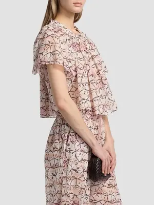 Ulla Johnson Alon Cotton Cover-up Top - Amethyst