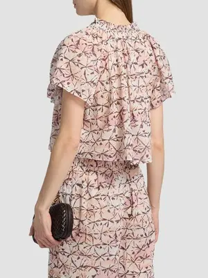 Ulla Johnson Alon Cotton Cover-up Top - Amethyst