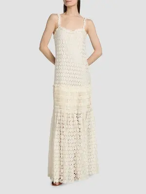 Ulla Johnson Sigrid Cotton-blend Lace Gown - Chalk