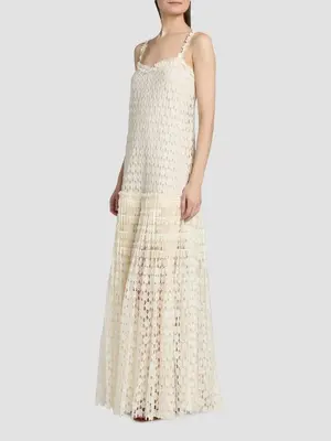 Ulla Johnson Sigrid Cotton-blend Lace Gown - Chalk