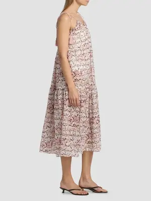 Ulla Johnson Fernanda Printed Cotton Midi-dress