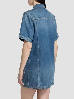 Ulla Johnson Painters Denim Mini-shirtdress