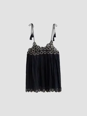 Ulla Johnson Tula Cotton Embroidered Minidress