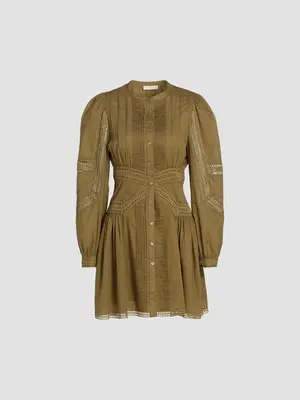 Ulla Johnson Elysia Laced Cotton A-line Minidress