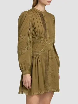Ulla Johnson Elysia Laced Cotton A-line Minidress