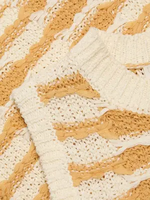 Ulla Johnson Patrizia Striped Rib-knit Top - Beach