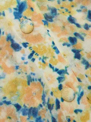 Ulla Johnson Vivienne Floral Cotton-blend Cardigan - Daffodil