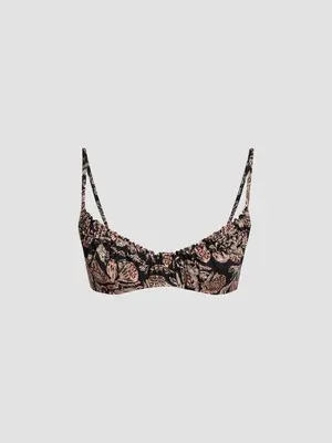 Ulla Johnson Jaya Printed Bikini Top - Jasper