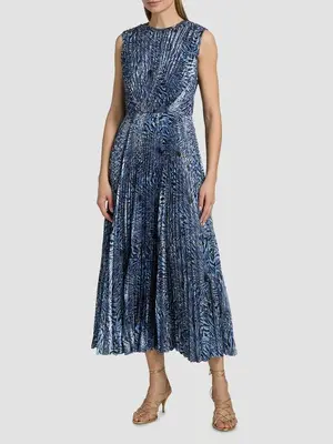Ulla Johnson Malin Pleated Satin Midi Dress