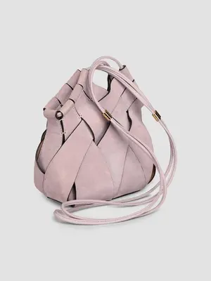 Ulla Johnson Charlotte Woven Suede Crossbody Bag