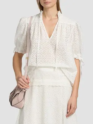 Ulla Johnson Aloutte Eyelet Cotton Top