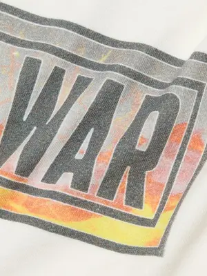 WHO DECIDES WAR Flame Glass Layered Long-sleeve Jersey T-shirt - Cloud Multi