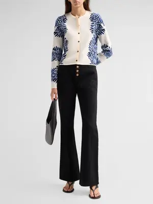 Ulla Johnson Carina Knit Jacquard Cardigan