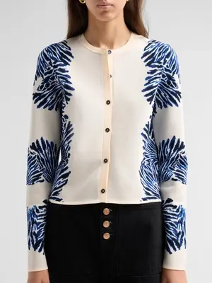 Ulla Johnson Carina Knit Jacquard Cardigan