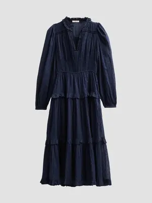 Ulla Johnson Ardelle Clip Dot Cotton Midi-dress