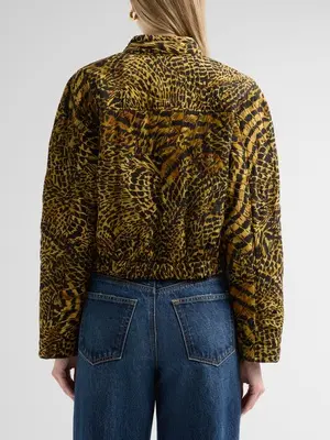 Ulla Johnson Yara Printed Silk Jacket - Wren