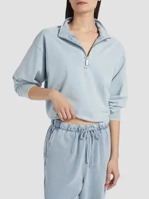 STELLAE DUX Quarter-zip Long-sleeve Sweatshirt