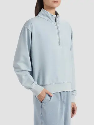 STELLAE DUX Quarter-zip Long-sleeve Sweatshirt