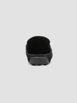 Vince Berkley Driver Suede Mules - Black