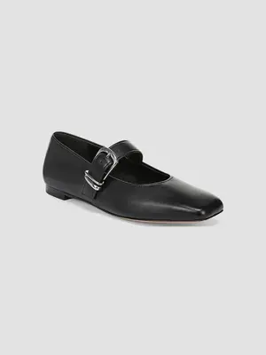 Vince Daniela Leather Mary Janes - Black