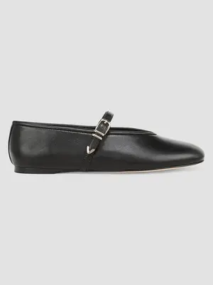 FAVORITE DAUGHTER Margot Mj Leather Mary Janes Black