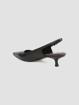 Vince Sabra 45mm Leather Slingback Heels