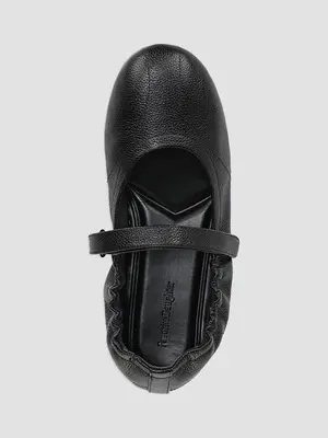 FAVORITE DAUGHTER Emilia Leather Ballet Flats - Black