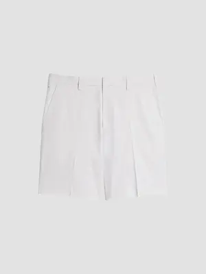Theory Solid Linen-blend Shorts