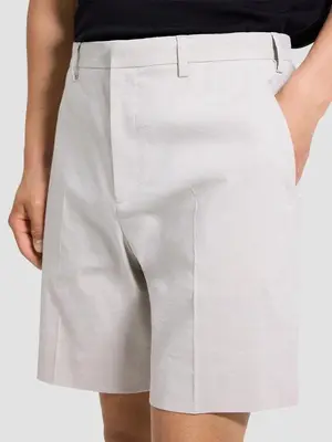 Theory Solid Linen-blend Shorts