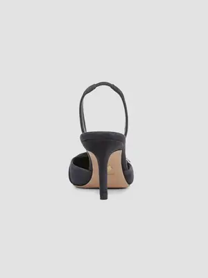 Veronica Beard Loralyn 70mm Suede Slingback Pumps