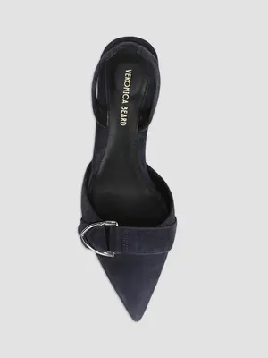 Veronica Beard Loralyn 70mm Suede Slingback Pumps