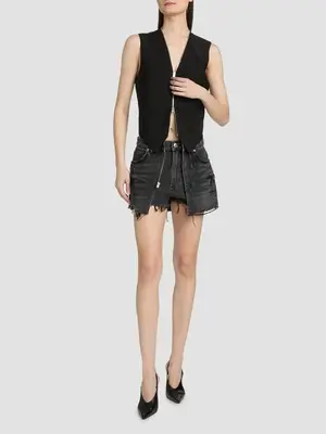 Alexander Wang Tailored Wool-blend Zip Vest