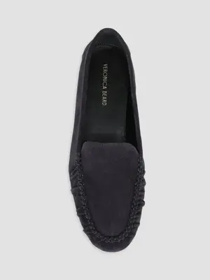 Veronica Beard Prilla Suede Loafers - Navy